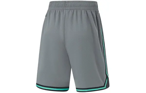 LI-NING Cba Logo Basketball Suit - Grey/green