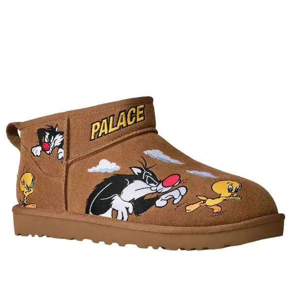 UGG X Palace Ultra Mini Boots - Chestnut