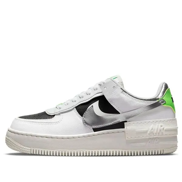Nike Force 1 Shadow Sneakers - Black/white/silver