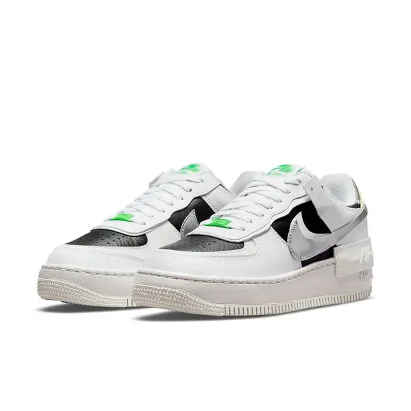 Nike Force 1 Shadow Sneakers - Black/white/silver