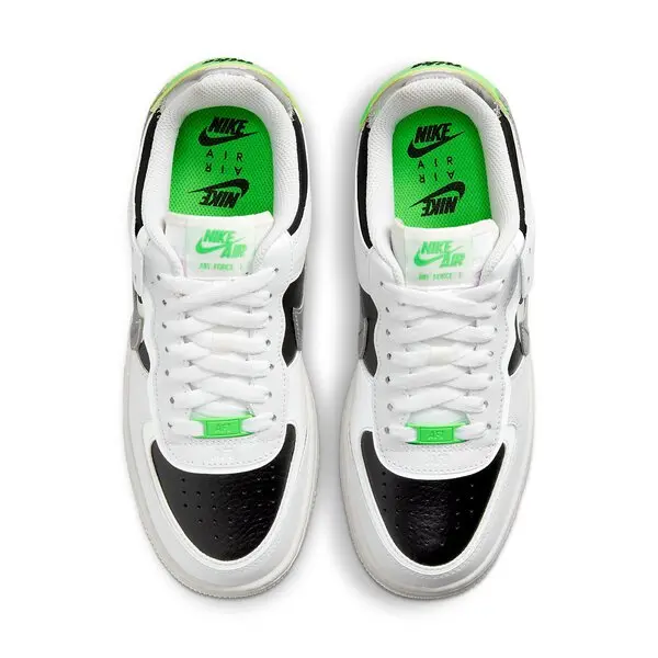 Nike Force 1 Shadow Sneakers - Black/white/silver
