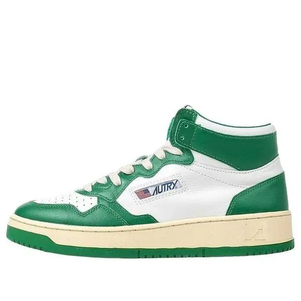 AUTRY Medalist High-top Sneakers - White/green