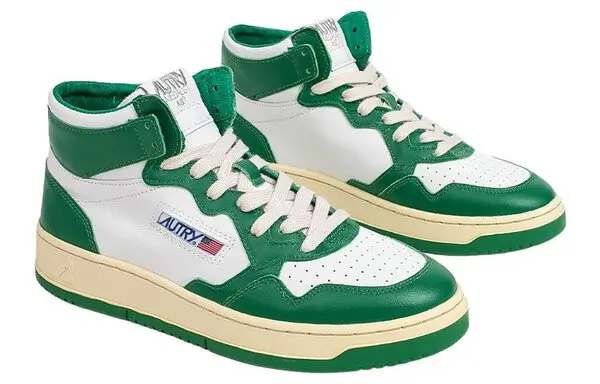 AUTRY Medalist High-top Sneakers - White/green