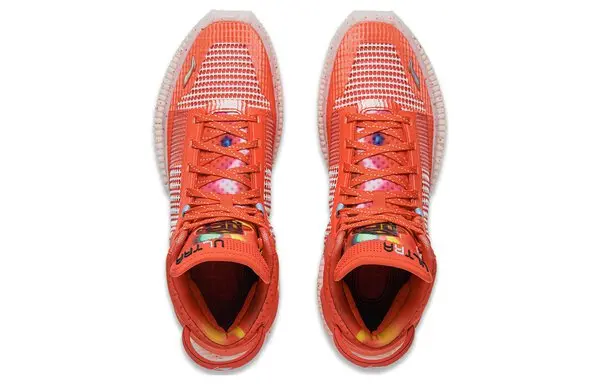 LI-NING Badfive 3 Ultra High-top Sneakers - Orange/beige