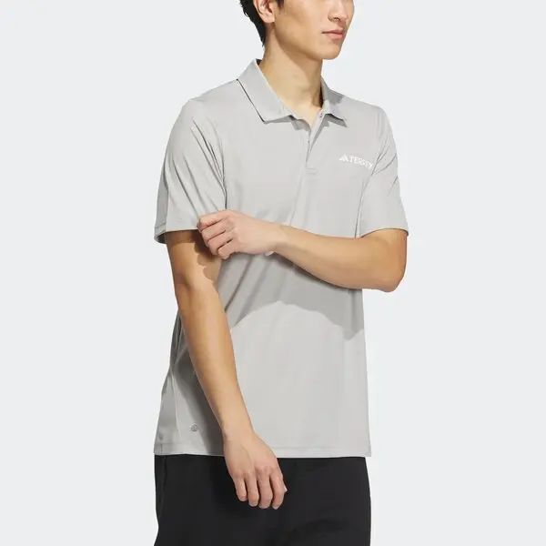 Adidas Logo Polo Shirts Asia Sizing - Grey