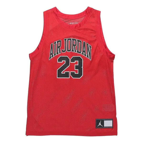 JORDAN Air Dna Distorted Flying Basketball Mesh Training Vest - Red