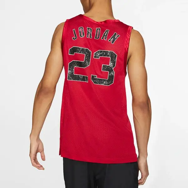 JORDAN Air Dna Distorted Flying Basketball Mesh Training Vest - Red
