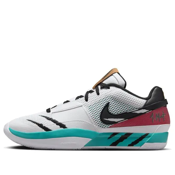 Nike Ja 1 Ep 'reverse Scratch' Sneakers - White/black/teal