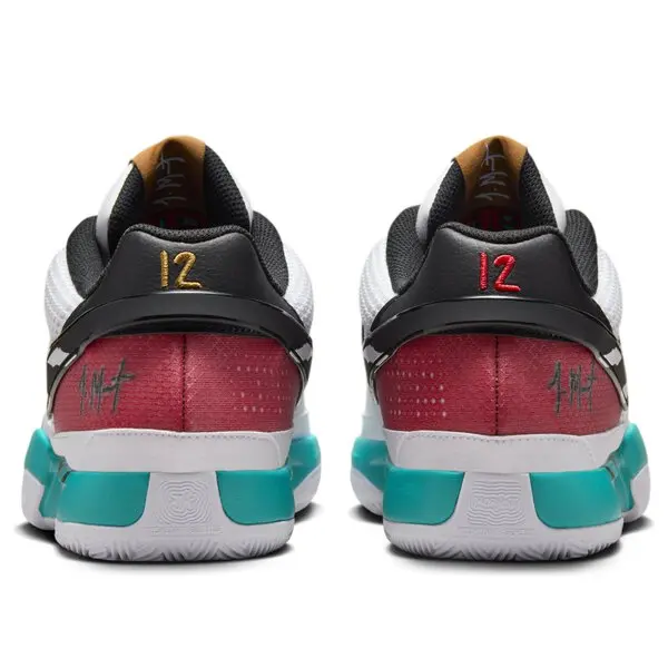 Nike Ja 1 Ep 'reverse Scratch' Sneakers - White/black/teal