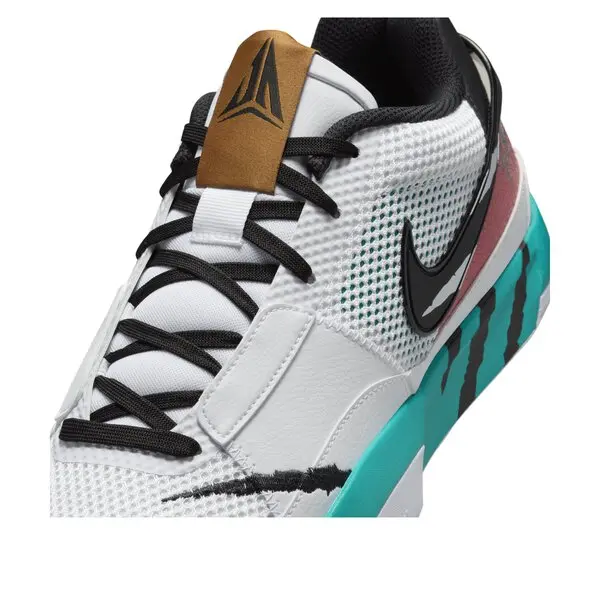 Nike Ja 1 Ep 'reverse Scratch' Sneakers - White/black/teal