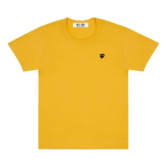Play Comme Des Garcon Mini Logo Tee - Yellow