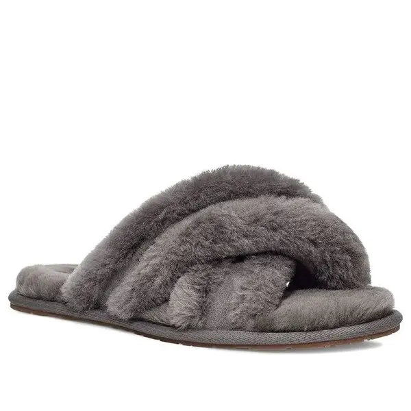 UGG Scuffita Shearling Slippers - Grey