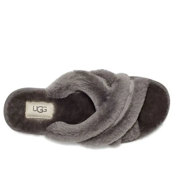 UGG Scuffita Shearling Slippers - Grey