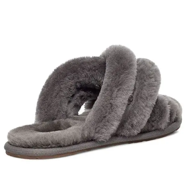 UGG Scuffita Shearling Slippers - Grey