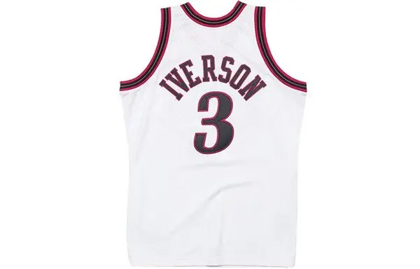 Mitchell & Ness Philadelphia 76ers Allen Iverson Retro Jersey - White/red