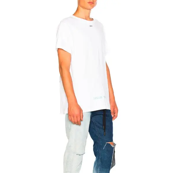 Off-White Printing Short Sleeve Loose Fit - White