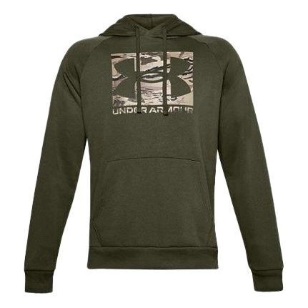Under Armour Logo Printed Hooded Drawstring Hoodie - Green