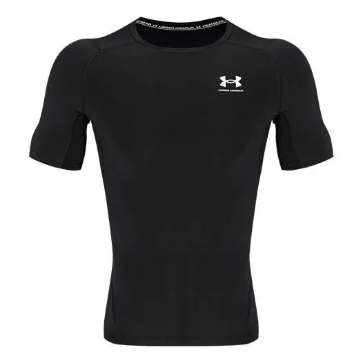 Under Armour Heatgear Compression Short Sleeve T-shirt - Black/white