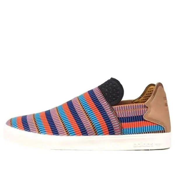 Adidas Pharrell X Elastic Slip On Sneakers - Black/eqtblue/red