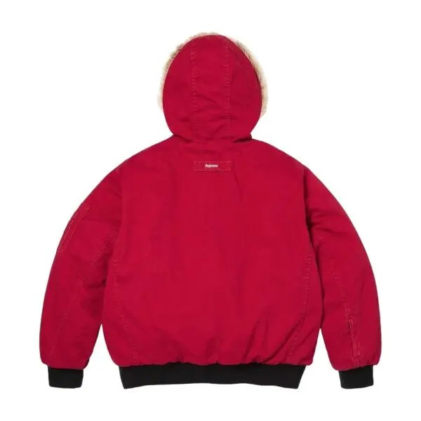 Supreme Reversible Faux Fur Hooded Work Jacket