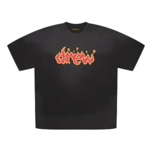 Drew House Lit Drew T-shirt Faded - Black