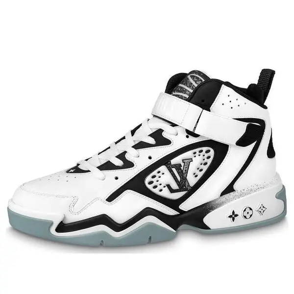 LOUIS VUITTON Trainer 2 High-top Sneakers - White/black/grey