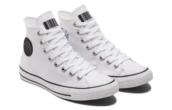 CONVERSE Chuck Taylor All Star Translucent Barcode High Top Sneakers - White