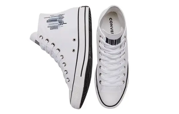 CONVERSE Chuck Taylor All Star Translucent Barcode High Top Sneakers - White