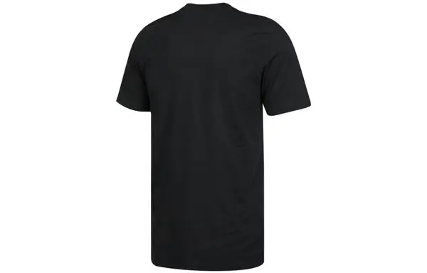 Adidas Originals Sprt Graphic Gradient Logo Logo Sports Round Neck Short Sleeve - Black