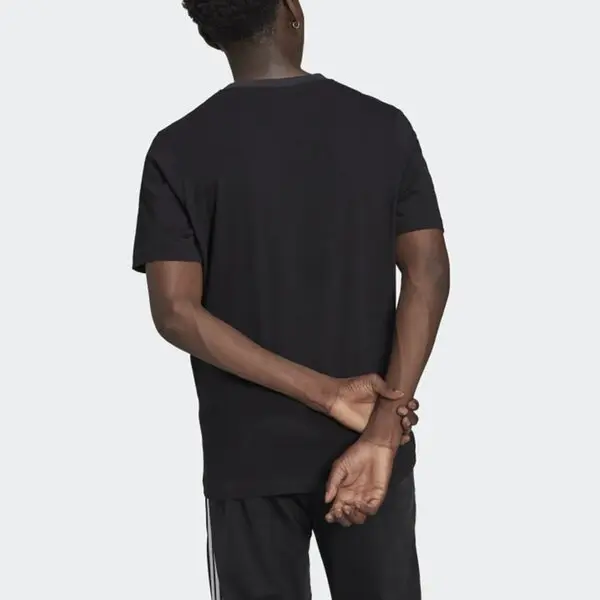 Adidas Originals Sprt Graphic Gradient Logo Logo Sports Round Neck Short Sleeve - Black