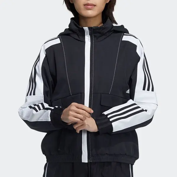 Adidas Colorblock Hooded Track Jacket
