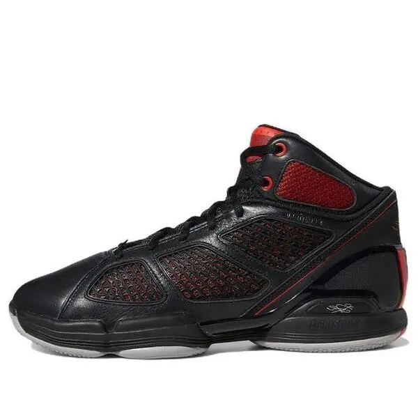 Adidas Adizero Rose 1.5 Restomod High Top Sneakers - Black/red