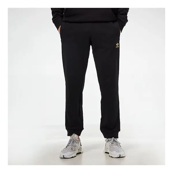 Adidas Originals Trefoil Pant Casual Bundle Feet Long Knit Sports Pants - Black
