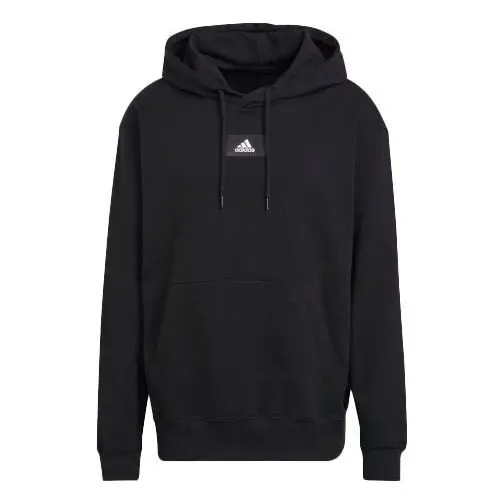 Adidas Logo Small Label Solid Color Sports Hoodie - Default Color