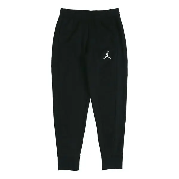 JORDAN Flight Fleece Knit Fleece Lined Casual Sports Long Pants - Black