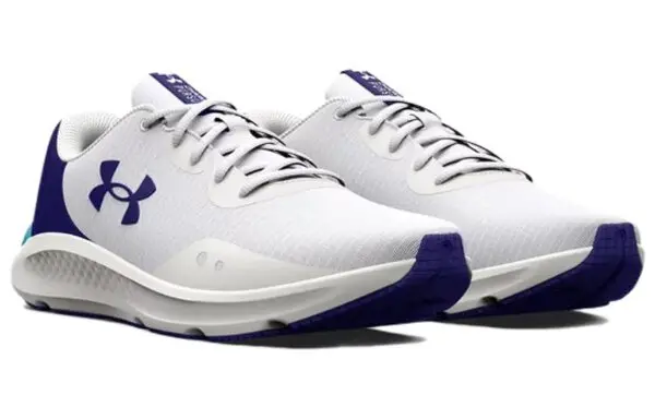 Under Armour Charged Pursuit 3 Athletic Sneakers - White/sonar Blue