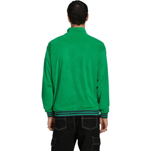 Adidas Originals Funnel Velour Logo Quarter-zip Sweatshirt - Default Colorway