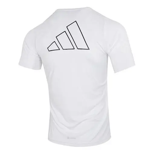 Adidas Athleisure Casual Sports T-shirt With Large Logo - Multi-color