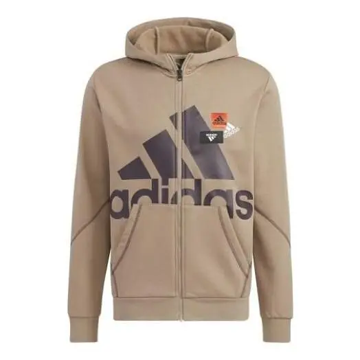 Adidas Logo Zippered Hoodie