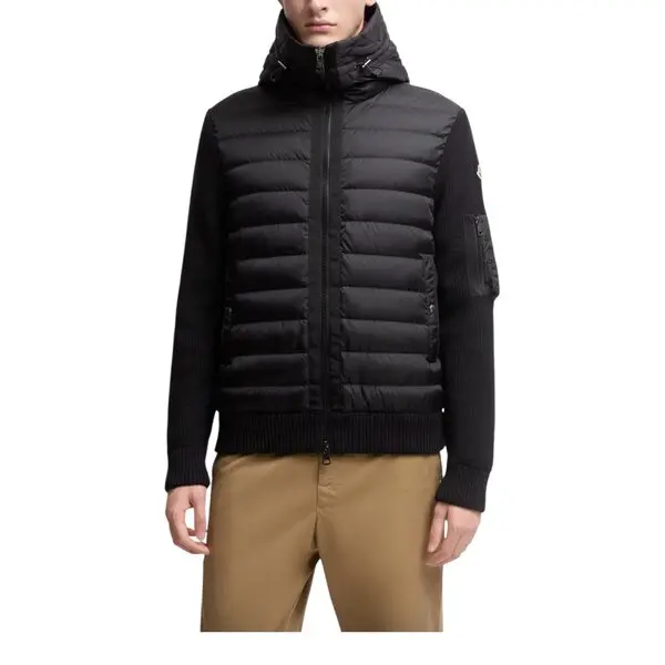 Moncler Padded Wool Zip-up Hoodie