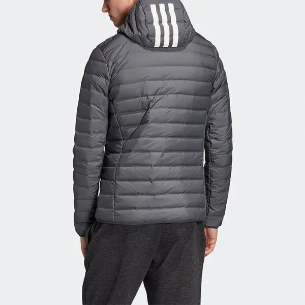Adidas Hooded Down Jacket With Logo
