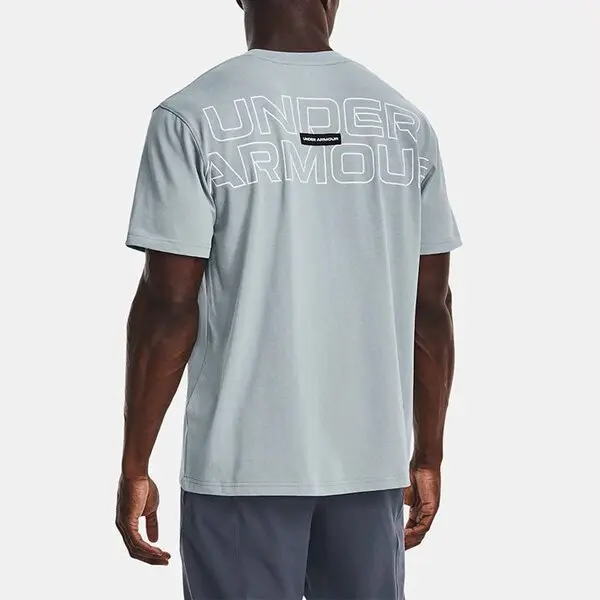 Under Armour Outline Heavyweight T-shirt 'grey Blue