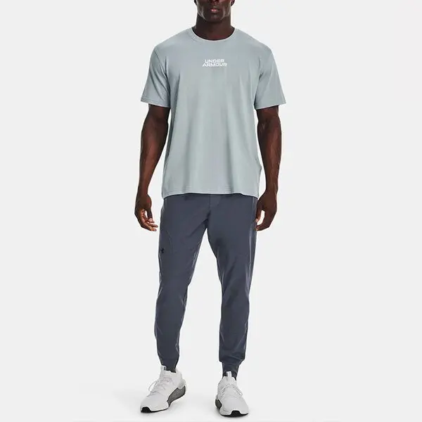 Under Armour Outline Heavyweight T-shirt 'grey Blue