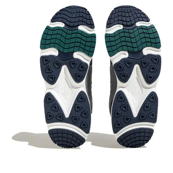 Adidas Ozmillen Lace Up Sneakers - Grey/green