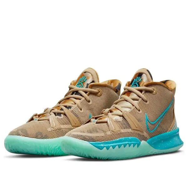Nike Kyrie 7 'ripple' Basketball Shoes - Brown/blue