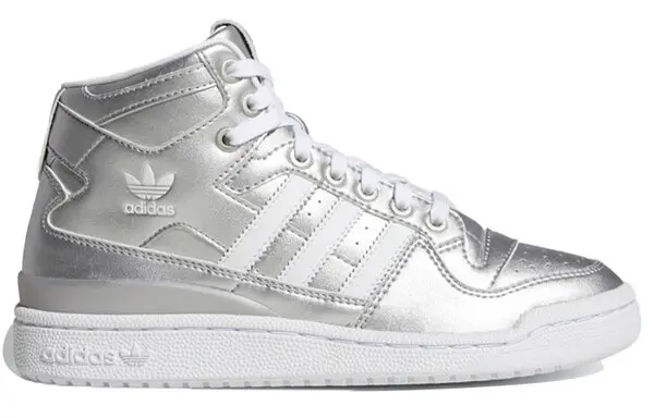 Adidas Originals Forum Mid Sneakers - Silver/white