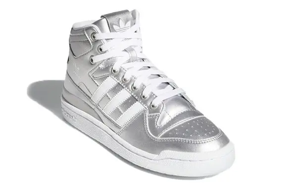 Adidas Originals Forum Mid Sneakers - Silver/white