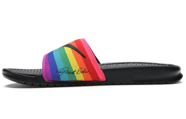 Nike Benassi Jdi 'be True' Slides - Black/multi-color