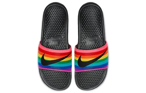 Nike Benassi Jdi 'be True' Slides - Black/multi-color