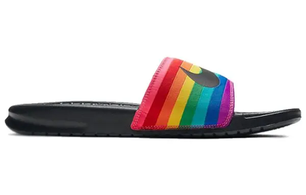 Nike Benassi Jdi 'be True' Slides - Black/multi-color